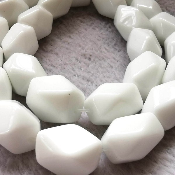 White Stone Beads - Etsy