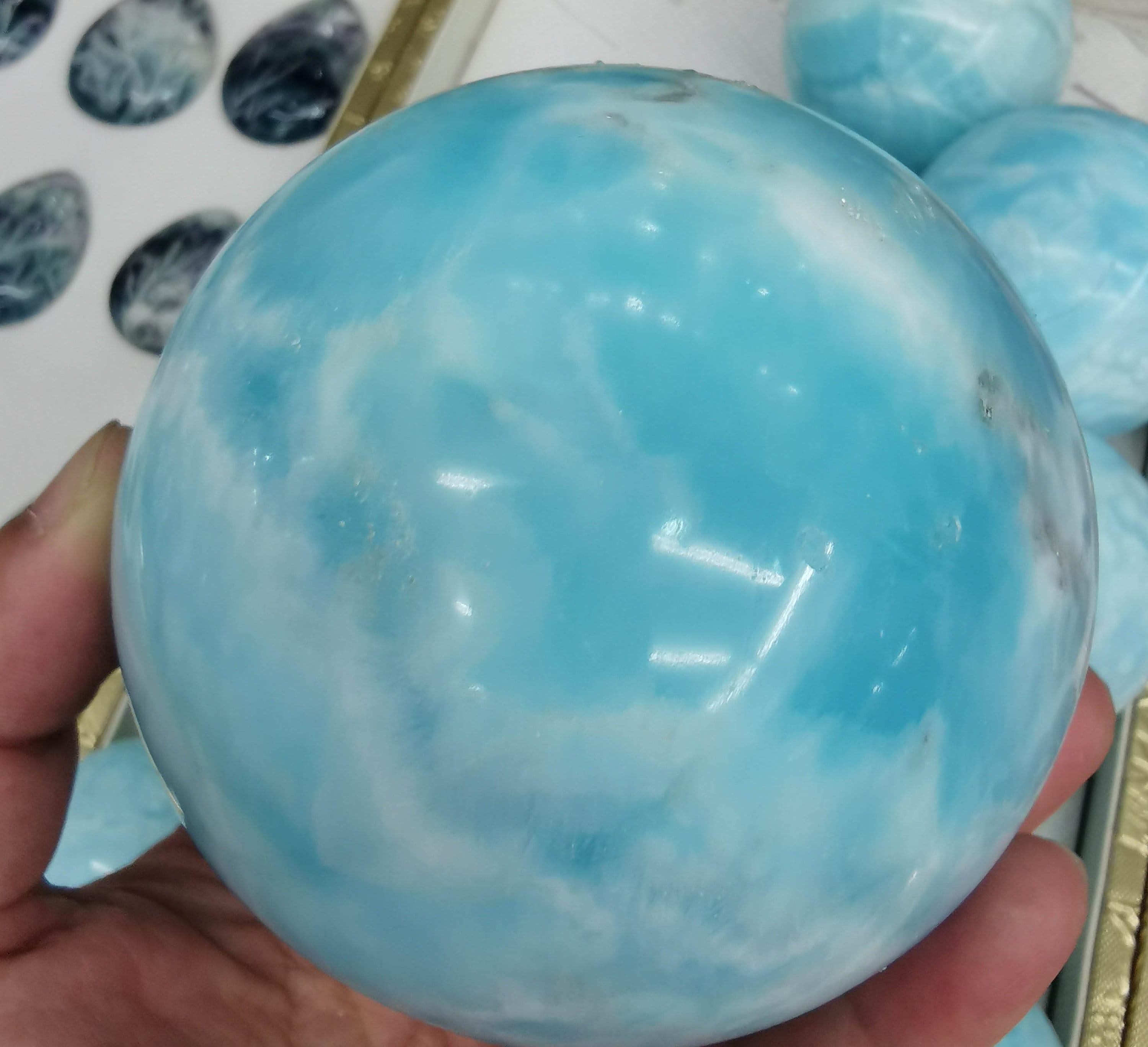 AA Grade rare Blue Hemimorphite Sphere 30-70mm3 Ball | Etsy