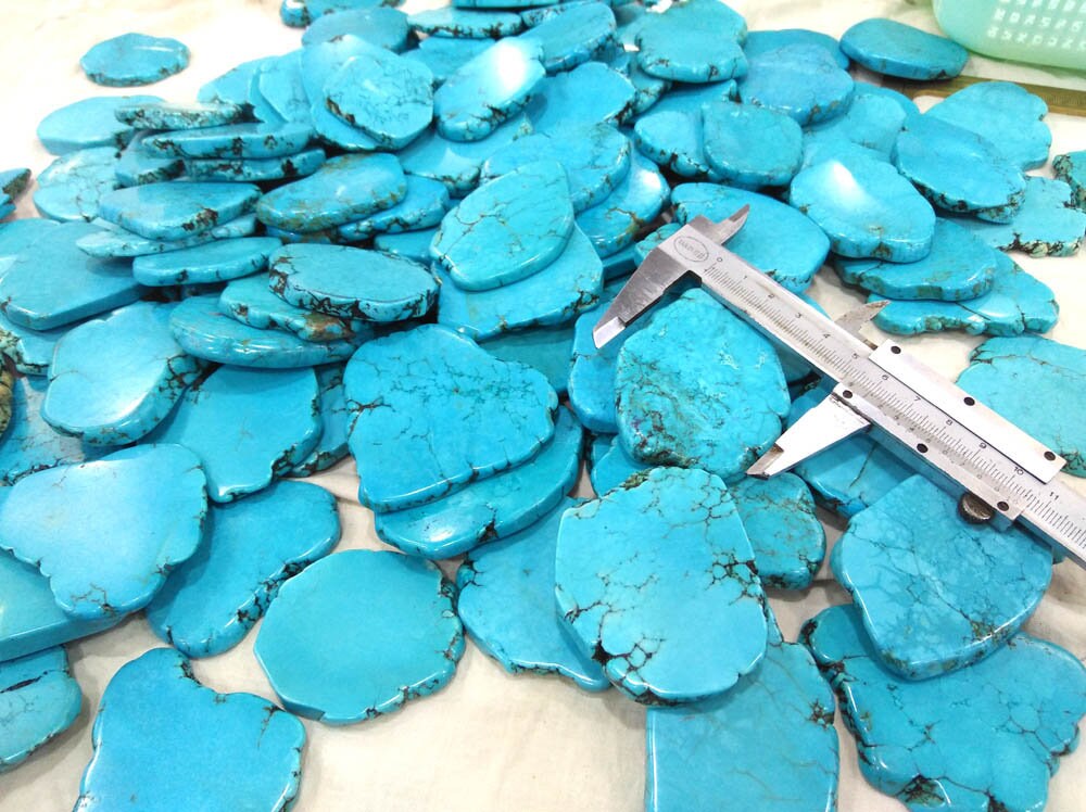5pcs Rough Turquoise Sotne Undrilled Natural Freeform Slab - Etsy