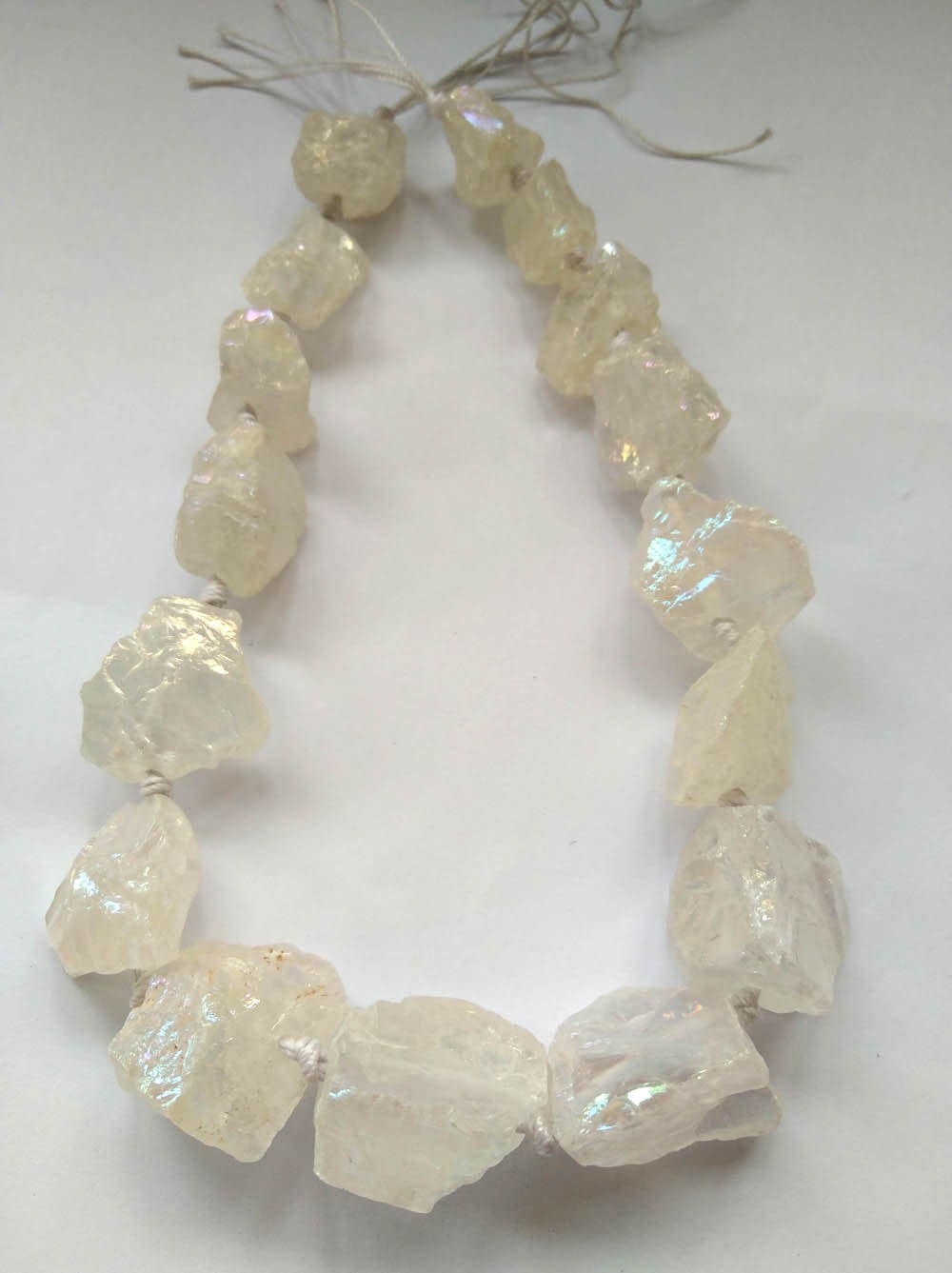 17 inch mat Rock Quartz-ruwe Amethist, Rozenkwarts--Rough Nugget, vrije ...