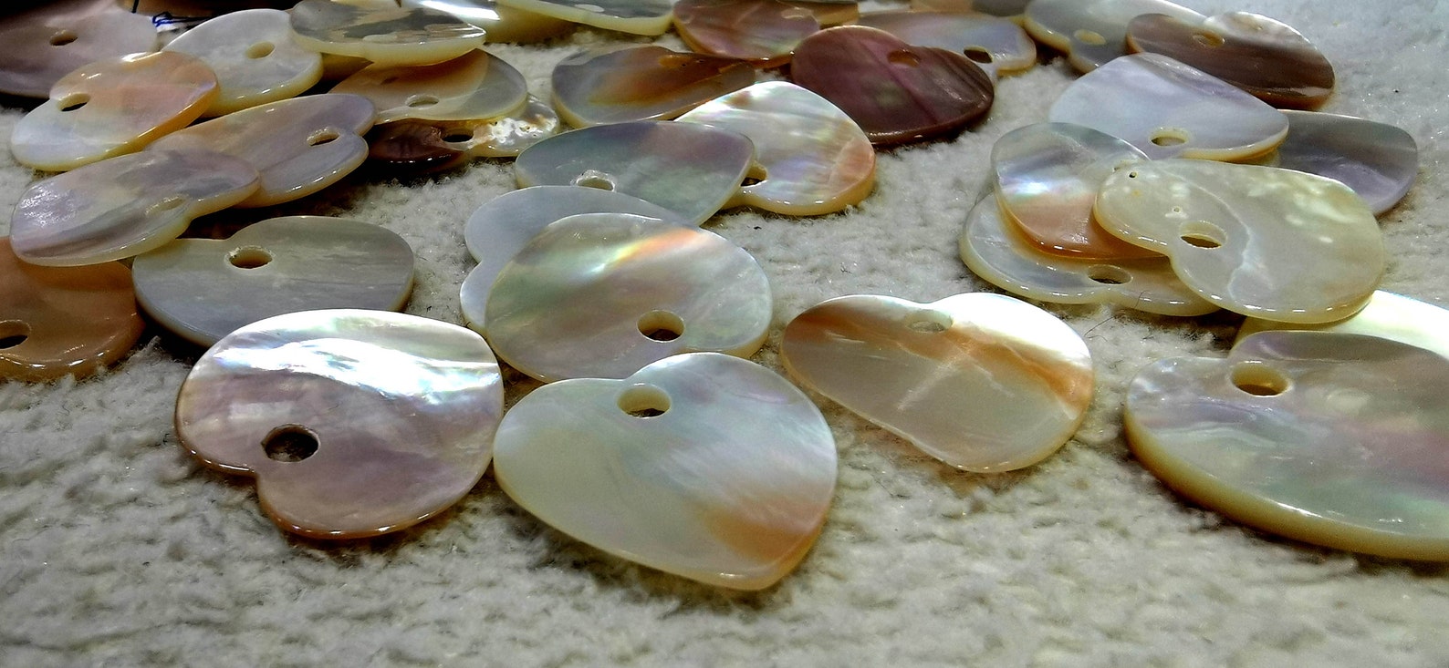 Foré 4pcs Perles naturelles de bijoux de coquille de perle | Etsy France