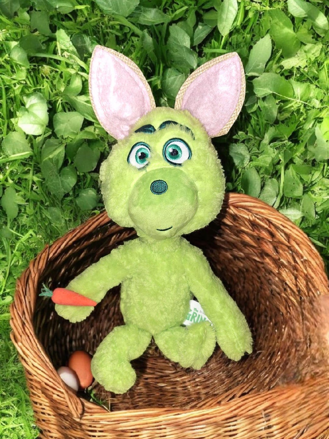 The Mischievous Grinch Bunny!personalized Easter - Etsy