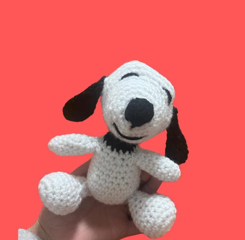 Mini Snoopy Crochet Stuffy - Handmade Snoopy Plush, Custom Peanuts ...