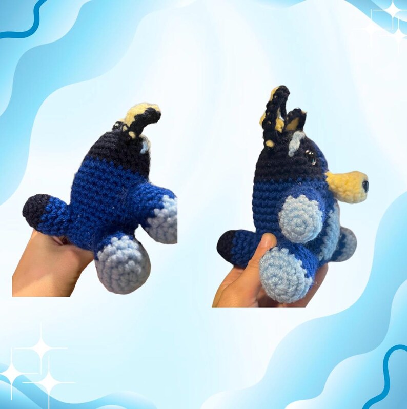 Mini Bluey Crochet Stuffy - Etsy