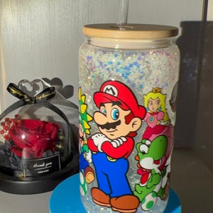 Super Mario Snow Globe Glass Can - Etsy