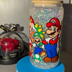 Super Mario Snow Globe Glass Can - Etsy