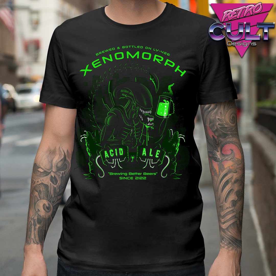 Xeno's Acid Ale T Shirt / BEER / Aliens / Retro / Movies / 80s / Mens ...
