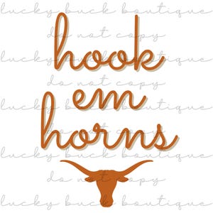 Hook Em Horns PNG L University of Texas Longhorns PNG L Instant ...