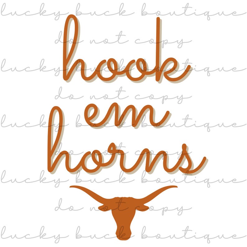 Hook Em Horns PNG L University of Texas Longhorns PNG L Instant ...