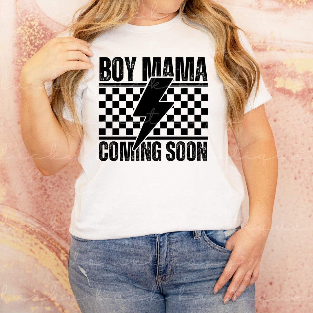 Boy Mama Coming Soon PNG | Baby Boy Coming PNG - Etsy