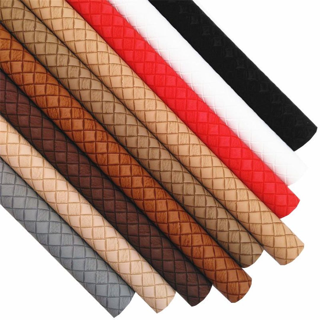Weave Embossed Faux Suede Leather Fabric: 11.8 X 52.8 Inch - Etsy