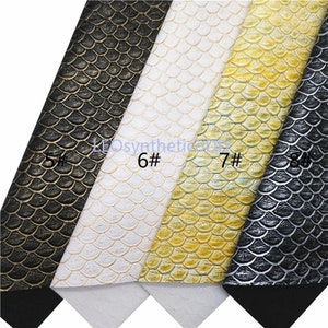 Metallic Mermaid Fish Scale Faux Leather Fabric: 30x134cm Sheet - Etsy
