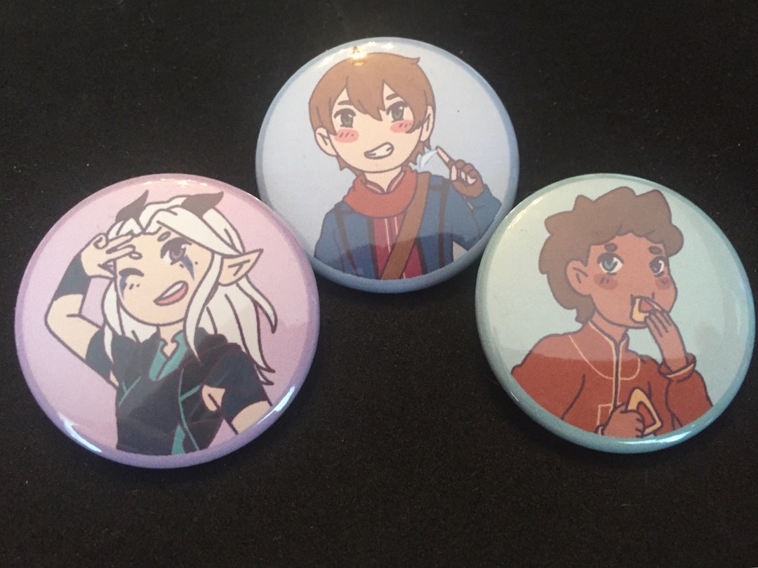 The Dragon Prince Trio Buttons 1.5" - Etsy