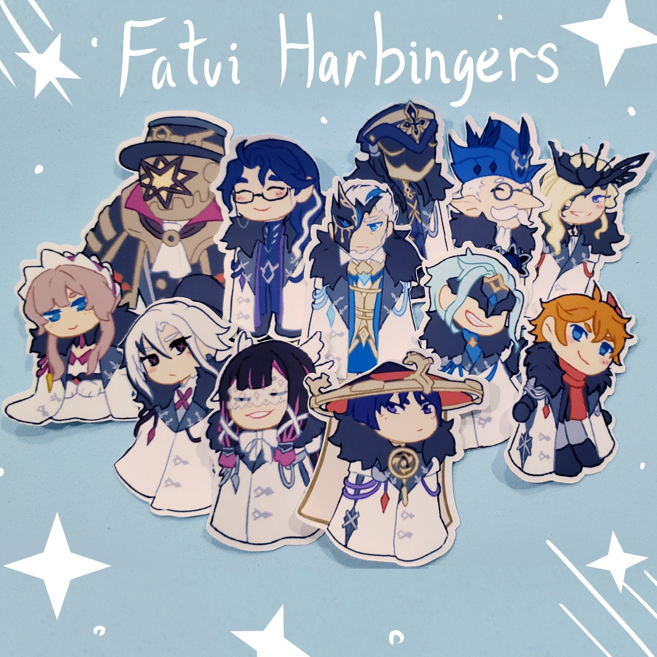 Fatui Harbinger Stickers - Etsy Singapore