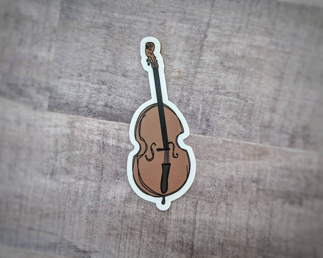 Bass Sticker, Instrument Sticker, Upright Bass Sticker, Double Bass ...