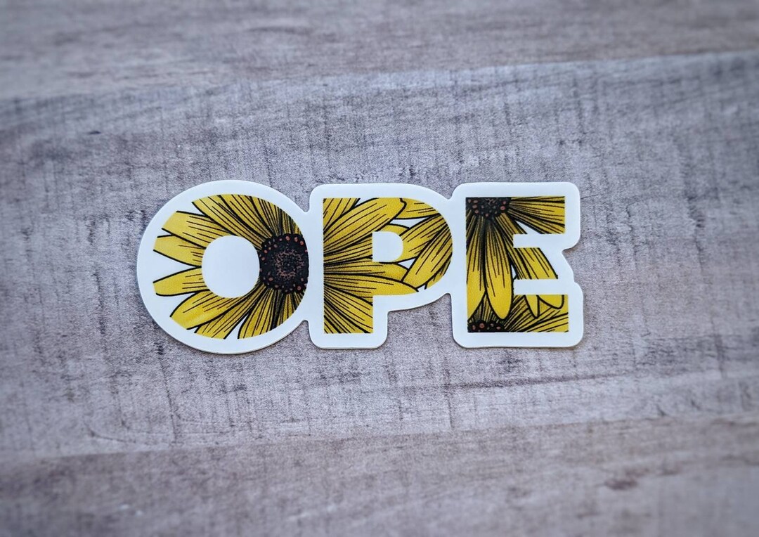 Ope Sticker, Ope, Midwest Sticker, Midwest is Best, Flower Sticker ...