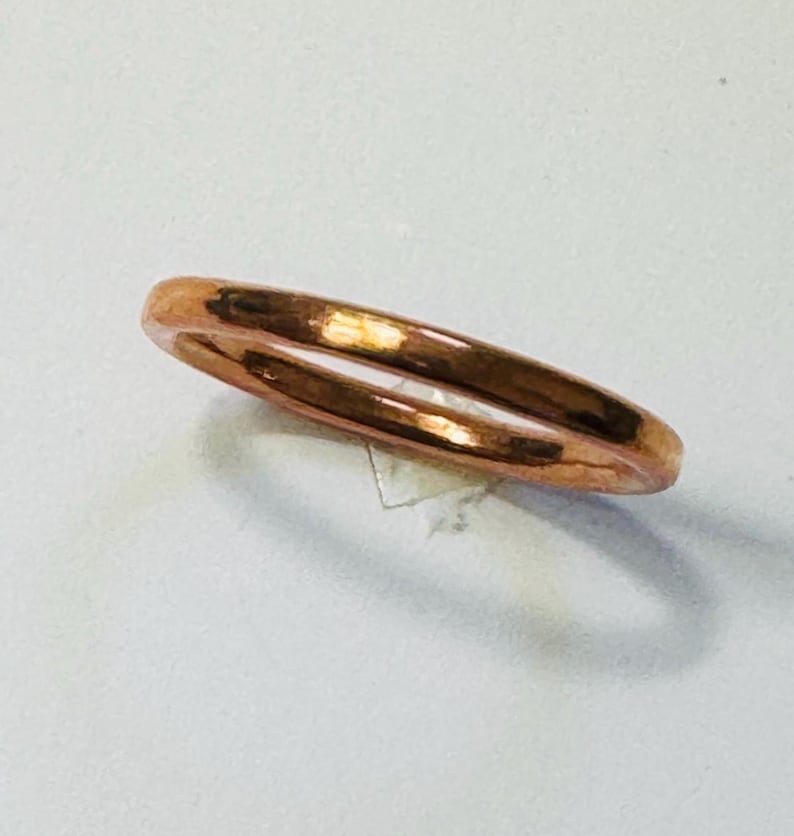1 Pc Textured Solid Copper Ring Stackable Ring 2mm Thick - Etsy
