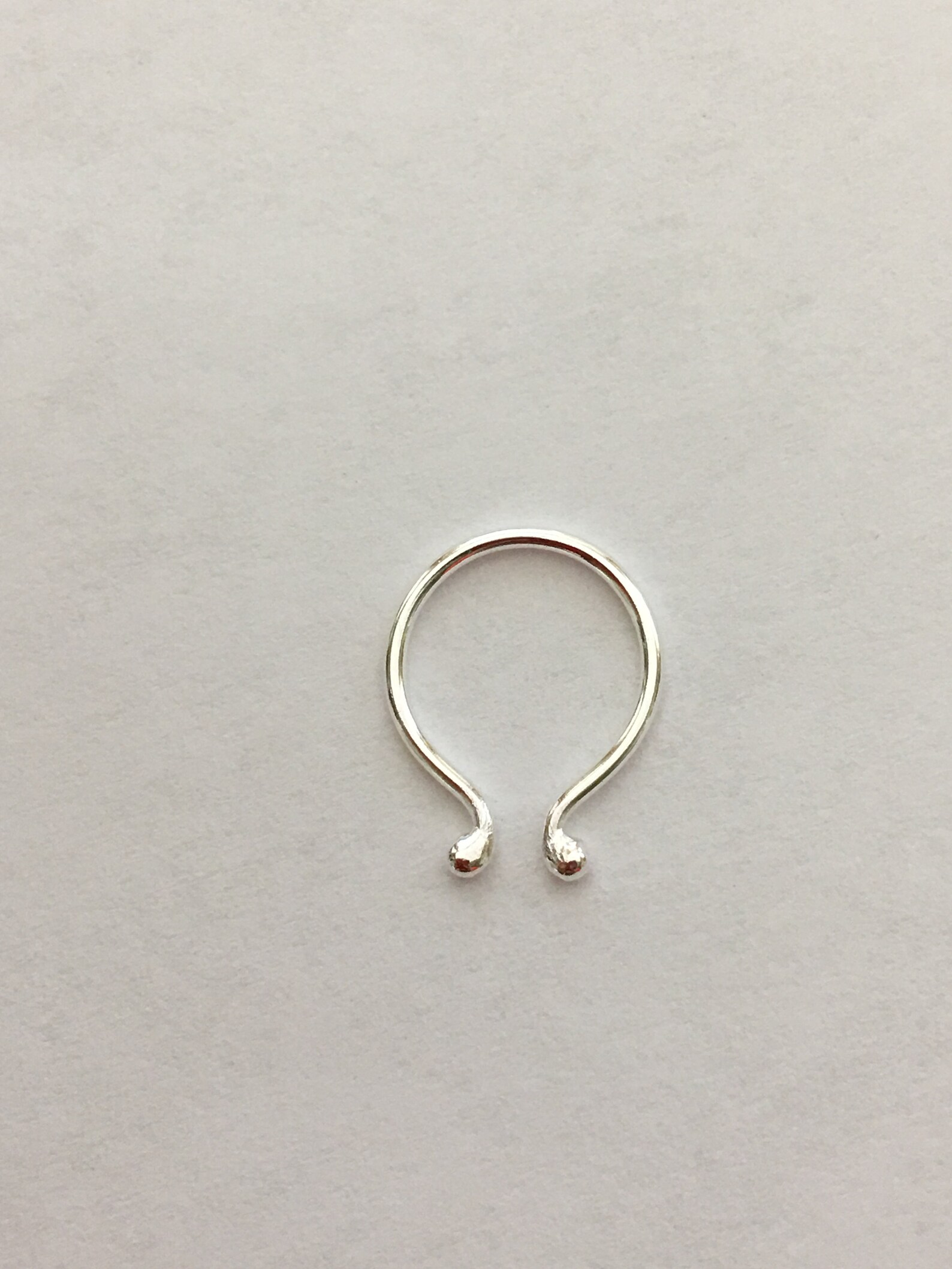 Dainty Fake Septum Ring S.925 Septum Jewelry Faux Septum Ring - Etsy