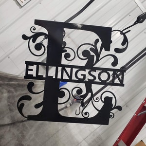 Custom Personalized Family Name Metal Sign, Metal Established Family ...