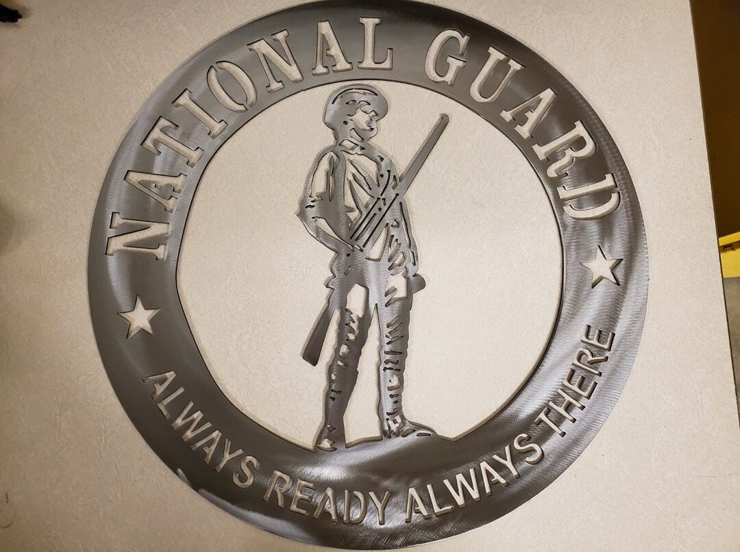 National Guard Minute Man, Army National Guard Minute Man, Metal Wall ...