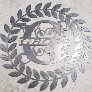 Custom Personalized Family Name Metal Sign, Metal Established Family ...