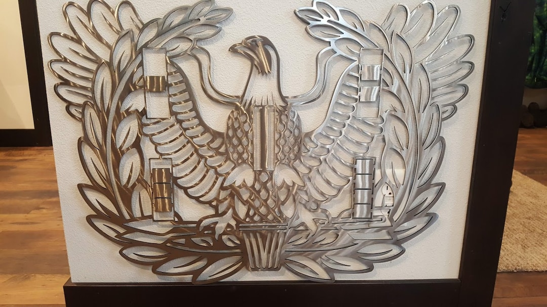 Warrant Officer Eagle Rising Metal Steel Sign, Eagle Rising, Warrant ...