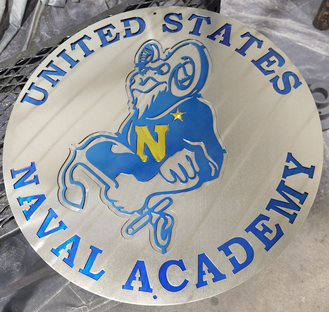 United States Naval Academy, Custom Metal Sign, US Navy Graduate, Naval ...
