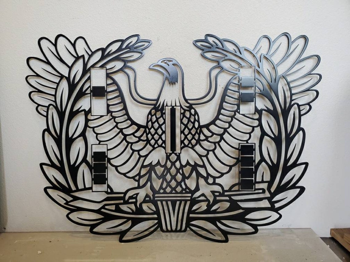 Warrant Officer Eagle Rising Metal Steel Sign Eagle Rising - Etsy