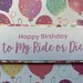 Happy Birthday Ride or Die - Etsy