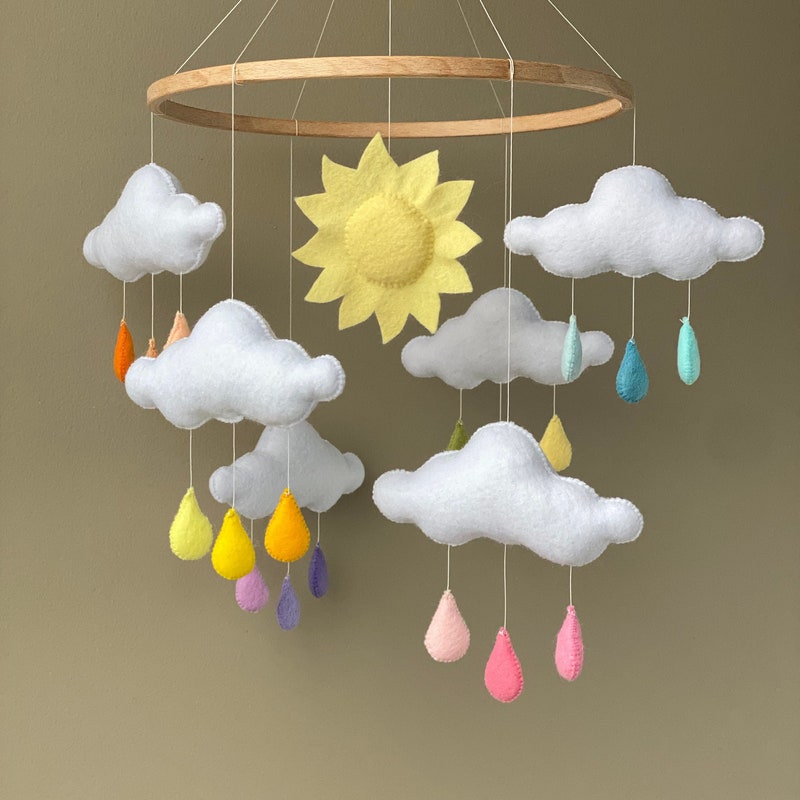 Rain Cloud Mobile - Etsy