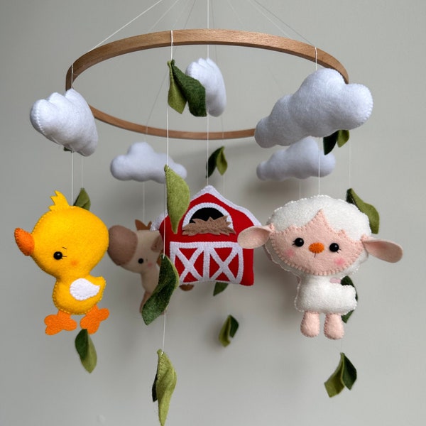 Farm Baby Mobile - Etsy