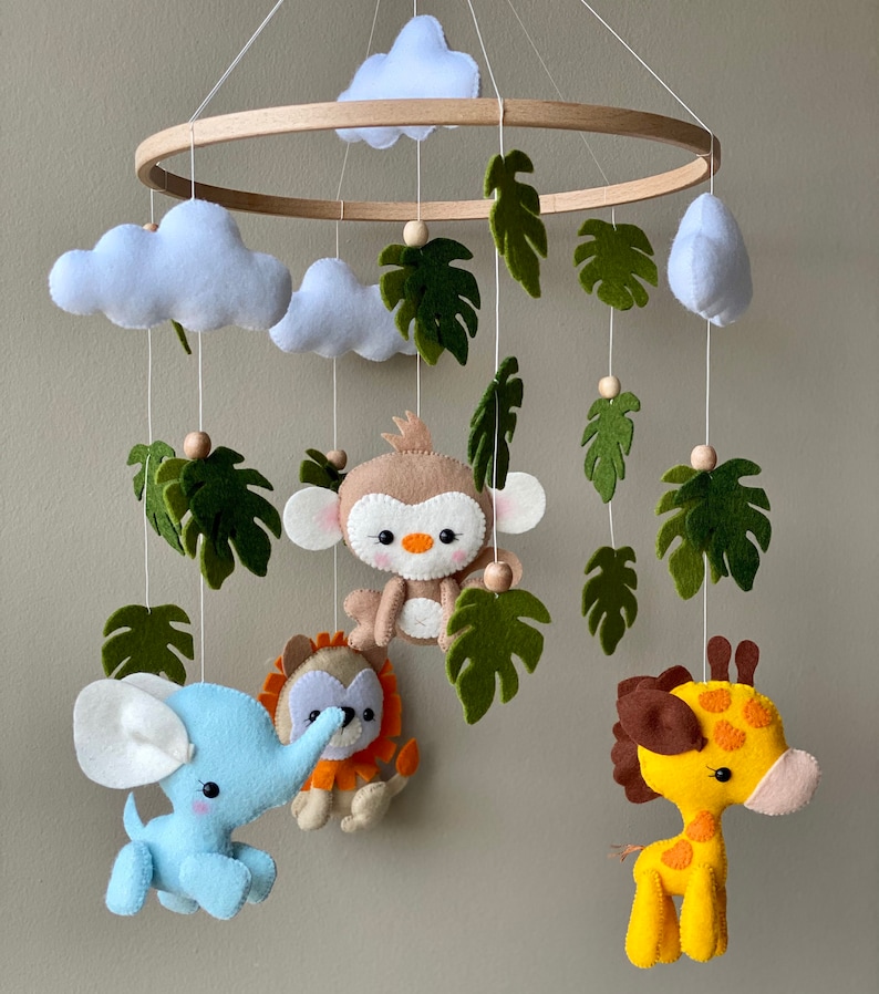 Safari Baby Crib Mobile Safari Baby Shower Africa Safari - Etsy