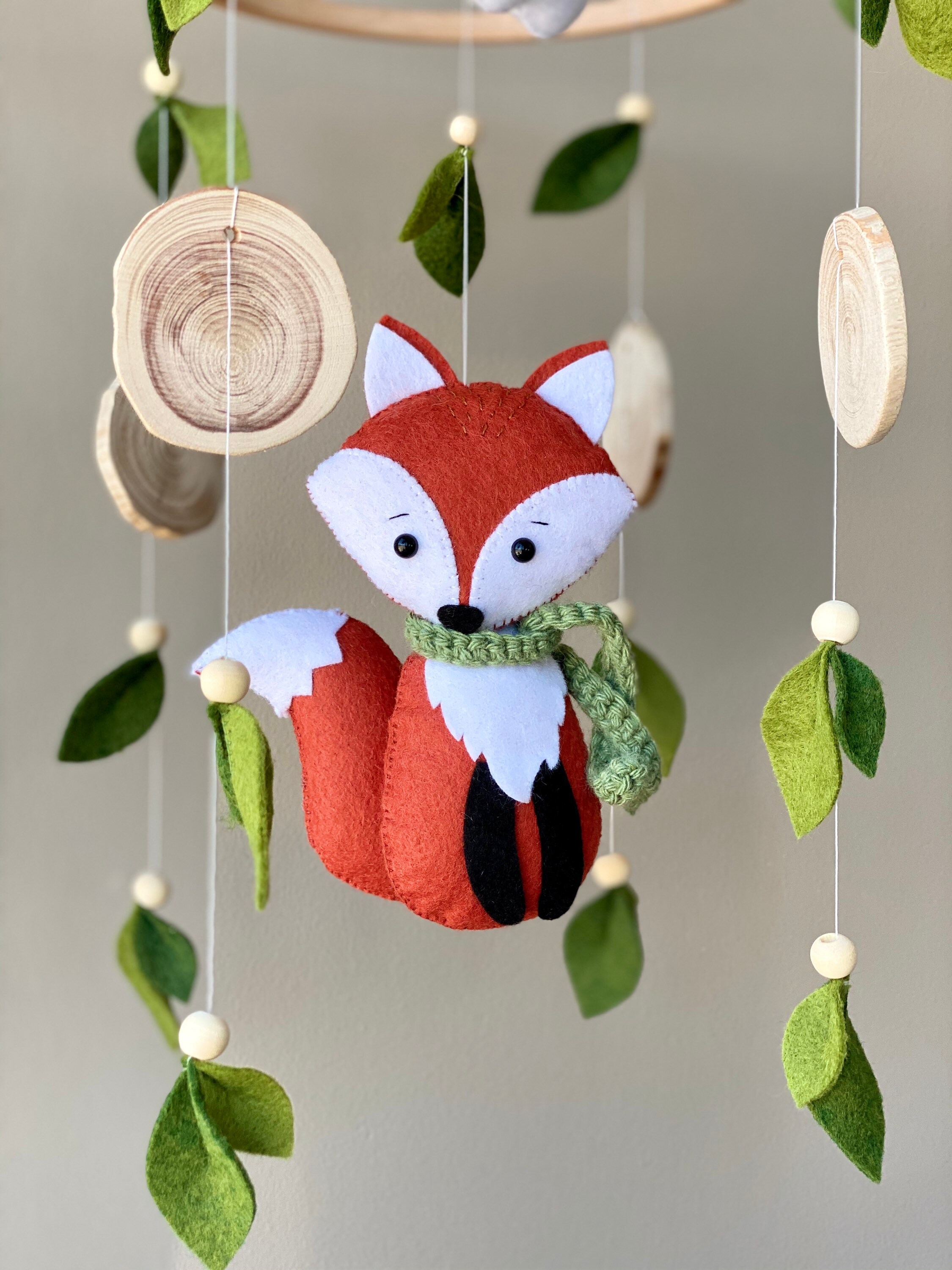 Fox Baby Mobile Woodland Baby Mobile Baby Shower Gift Forest | Etsy Canada