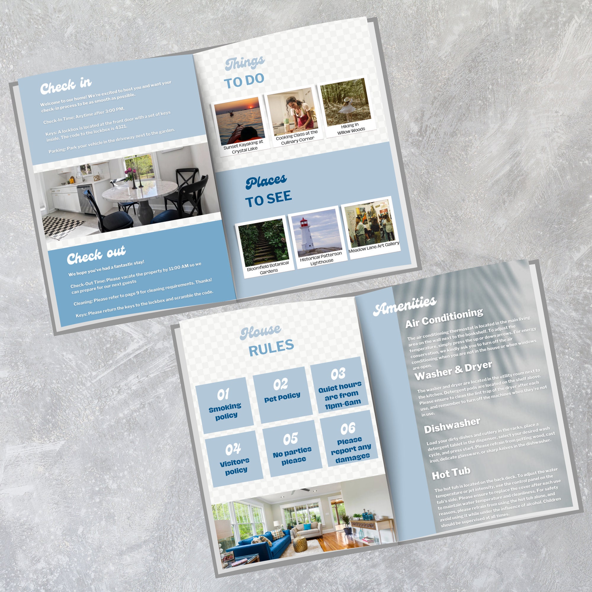 Airbnb Welcome Booklet Groovy Template House Host Manual Guidebook ...