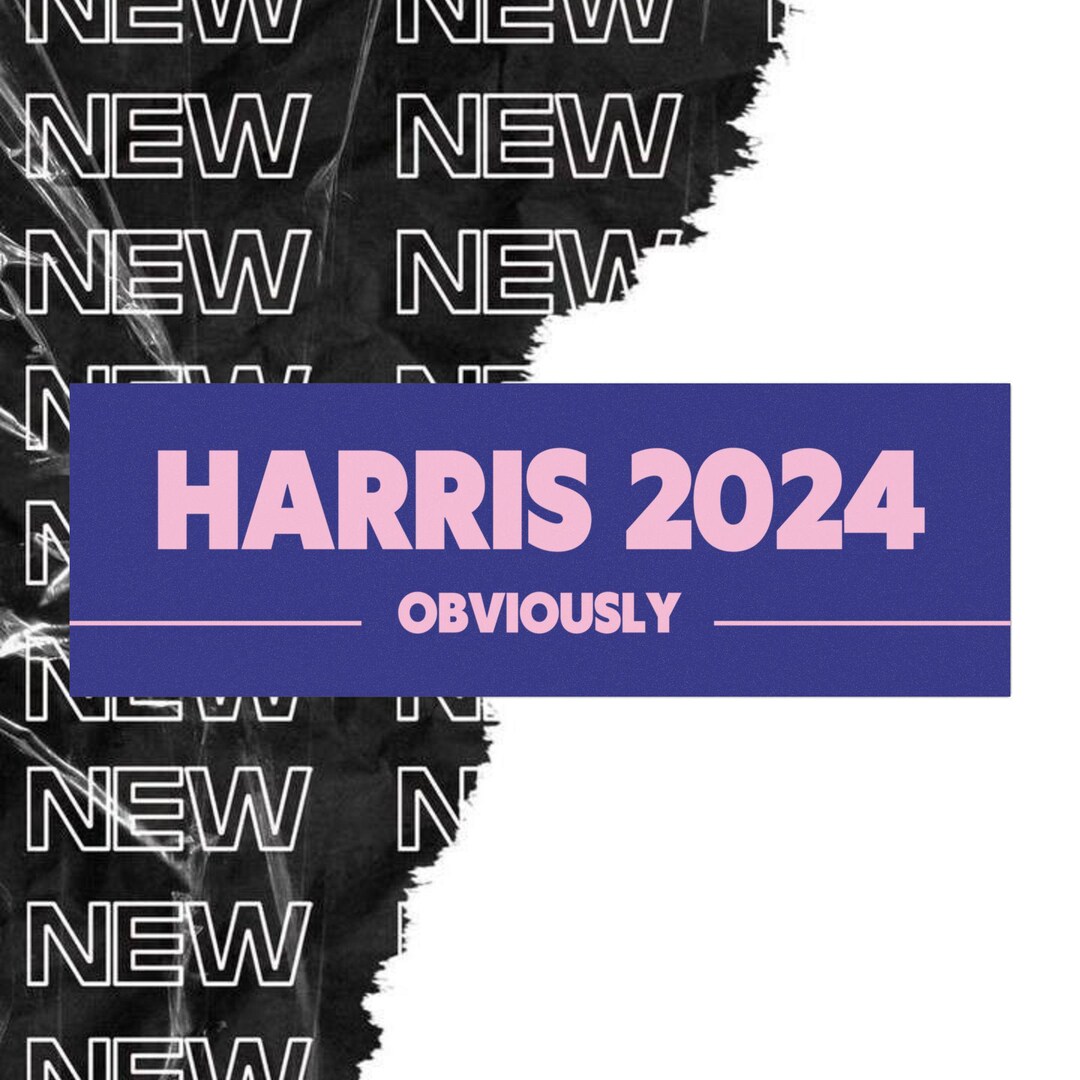 HARRIS 2024 OBVIOUSLY Car Magnet Kamala Harris 2024 Campaign Magnet ...