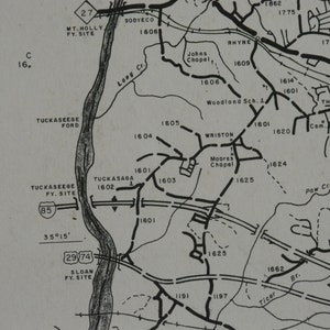 North Carolina Historical Research Maps - Etsy