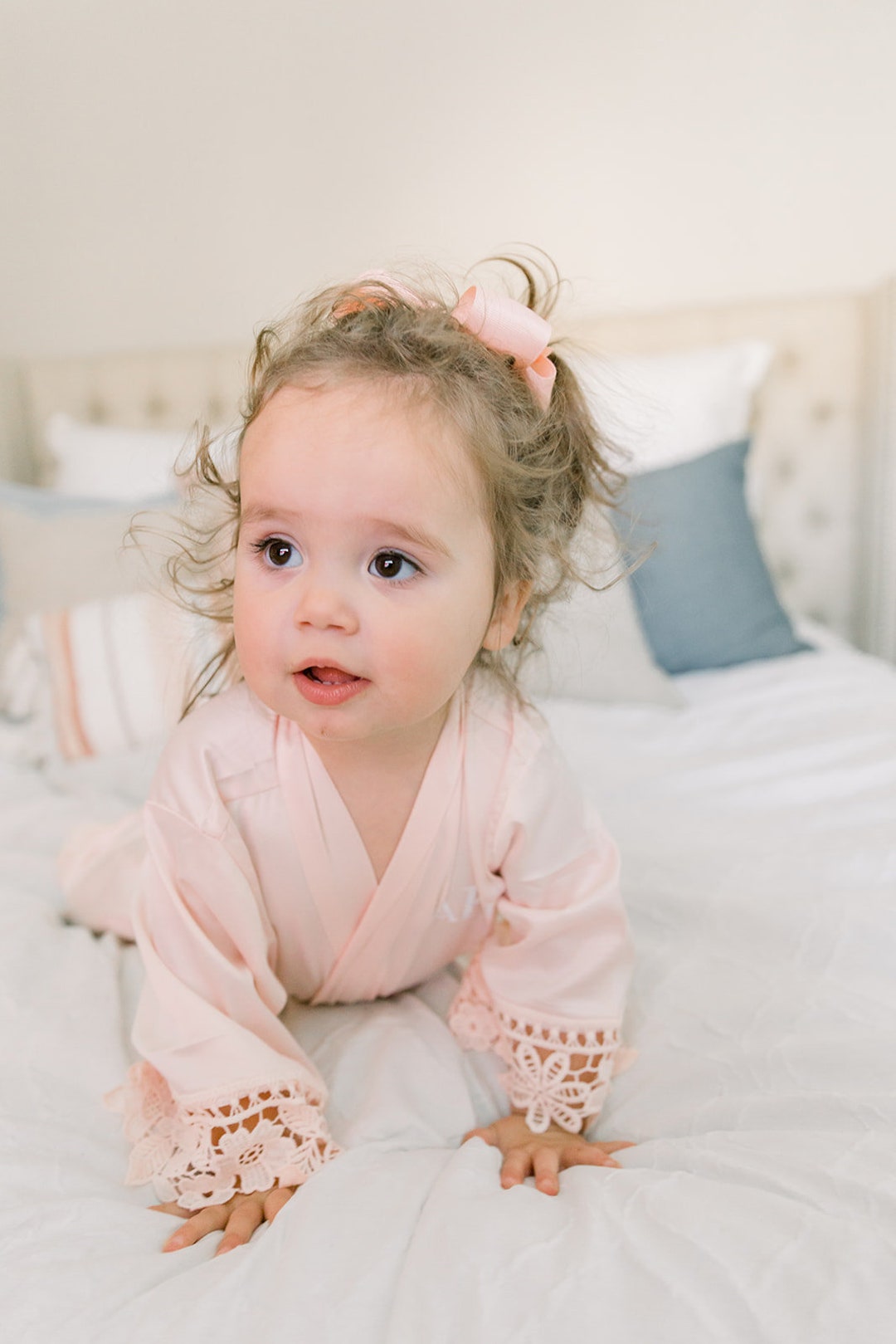 Holiday Sale! Flower Girl Robe | Toddler Robe | Baby Robe | Satin Girl ...