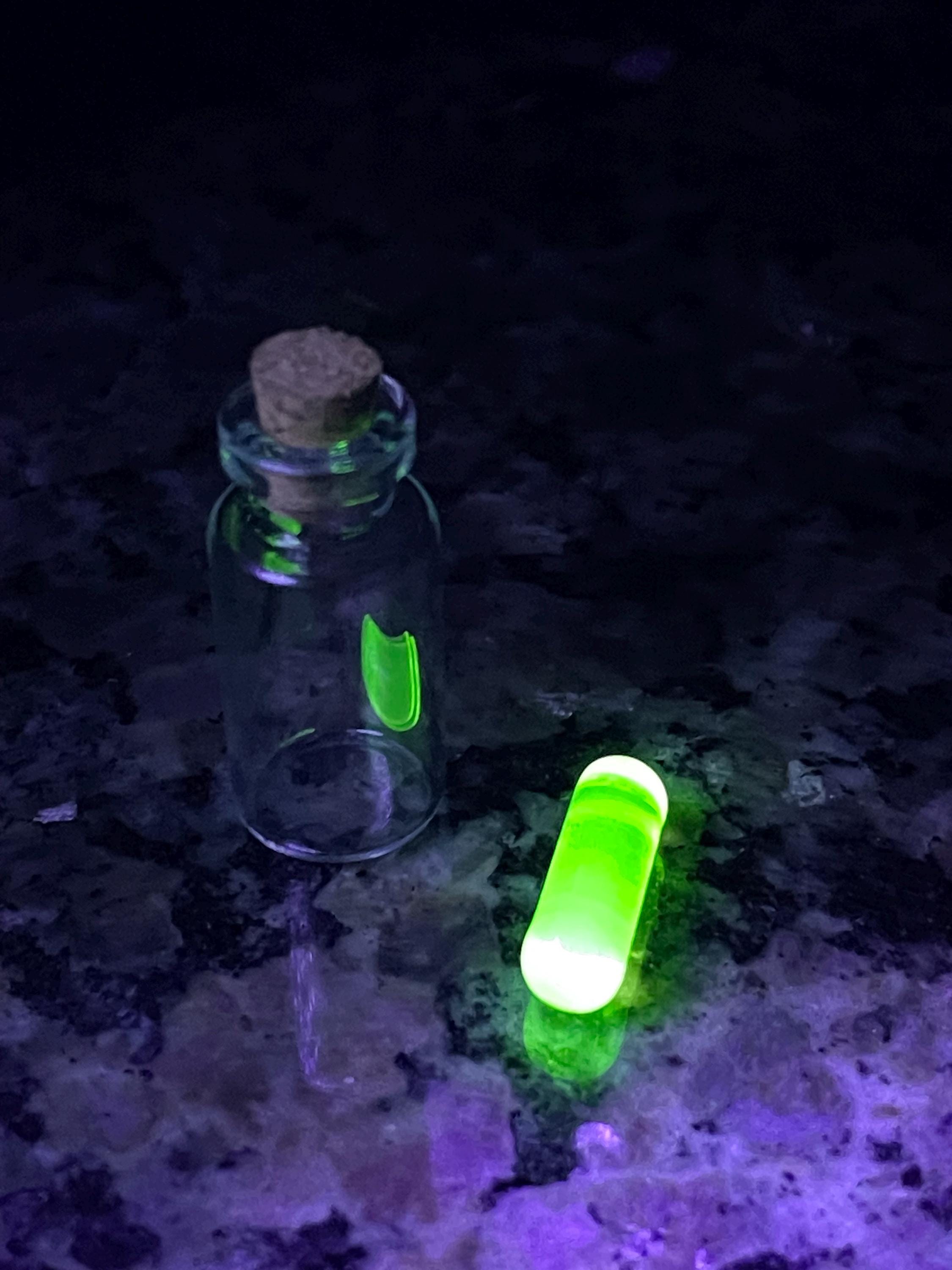 Uranium Glass Rod in a Bottle - Etsy