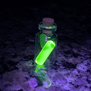 Uranium Glass Rod in a Bottle - Etsy