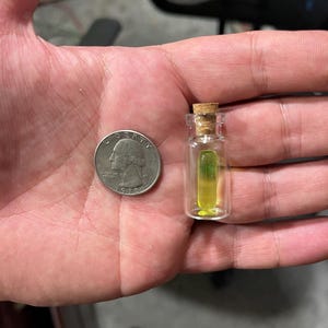 Uranium Glass Rod in a Bottle - Etsy