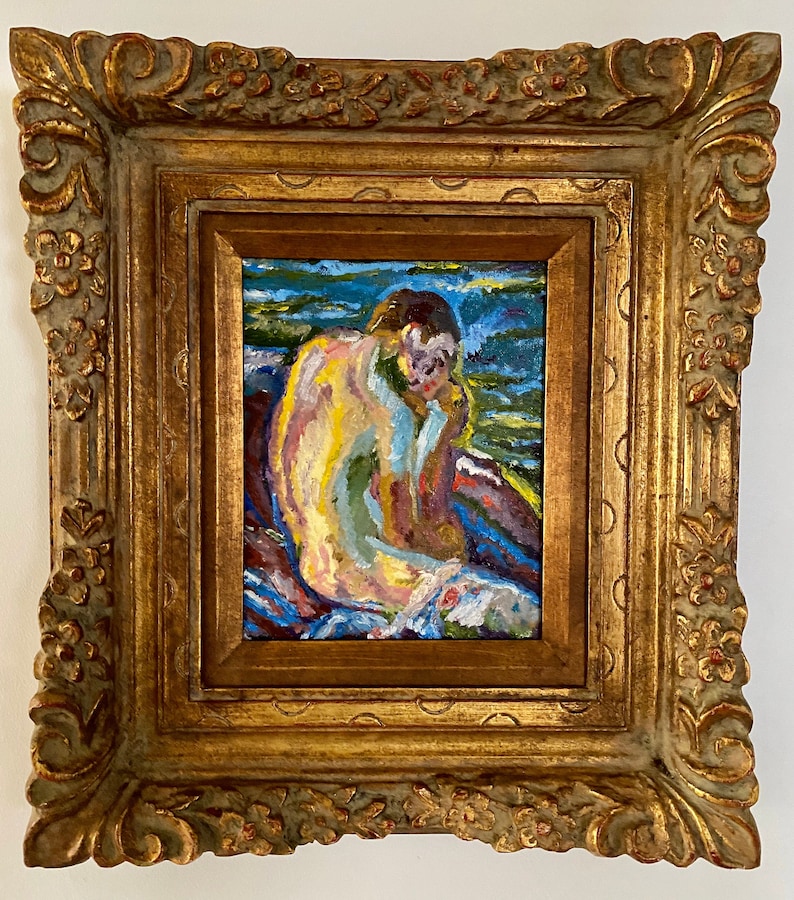 Vintage Male Nude Oil Painting Af Knut Magnus Enckell Finnish | Etsy UK