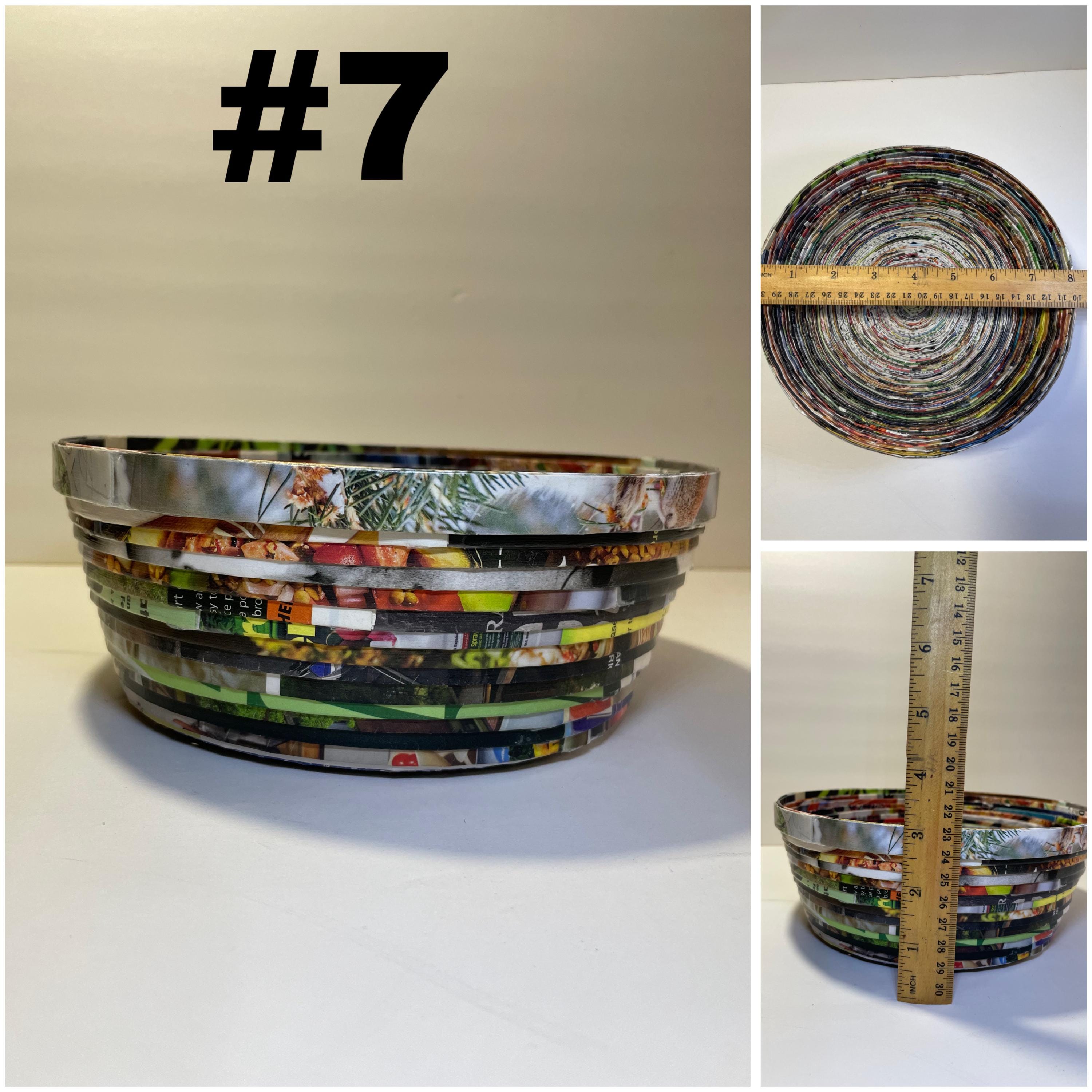 Recycled Paper Magazine Bowls Large - Etsy