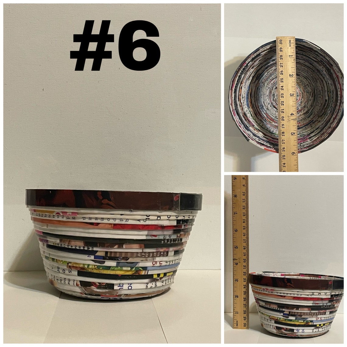 Recycled Paper Magazine Bowls Medium - Etsy