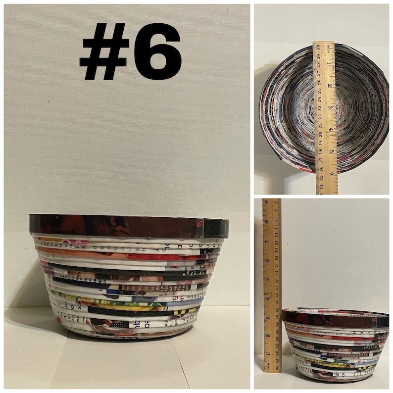 Recycled Paper Magazine Bowls Medium - Etsy