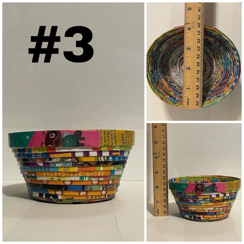 Recycled Paper Magazine Bowls Small - Etsy