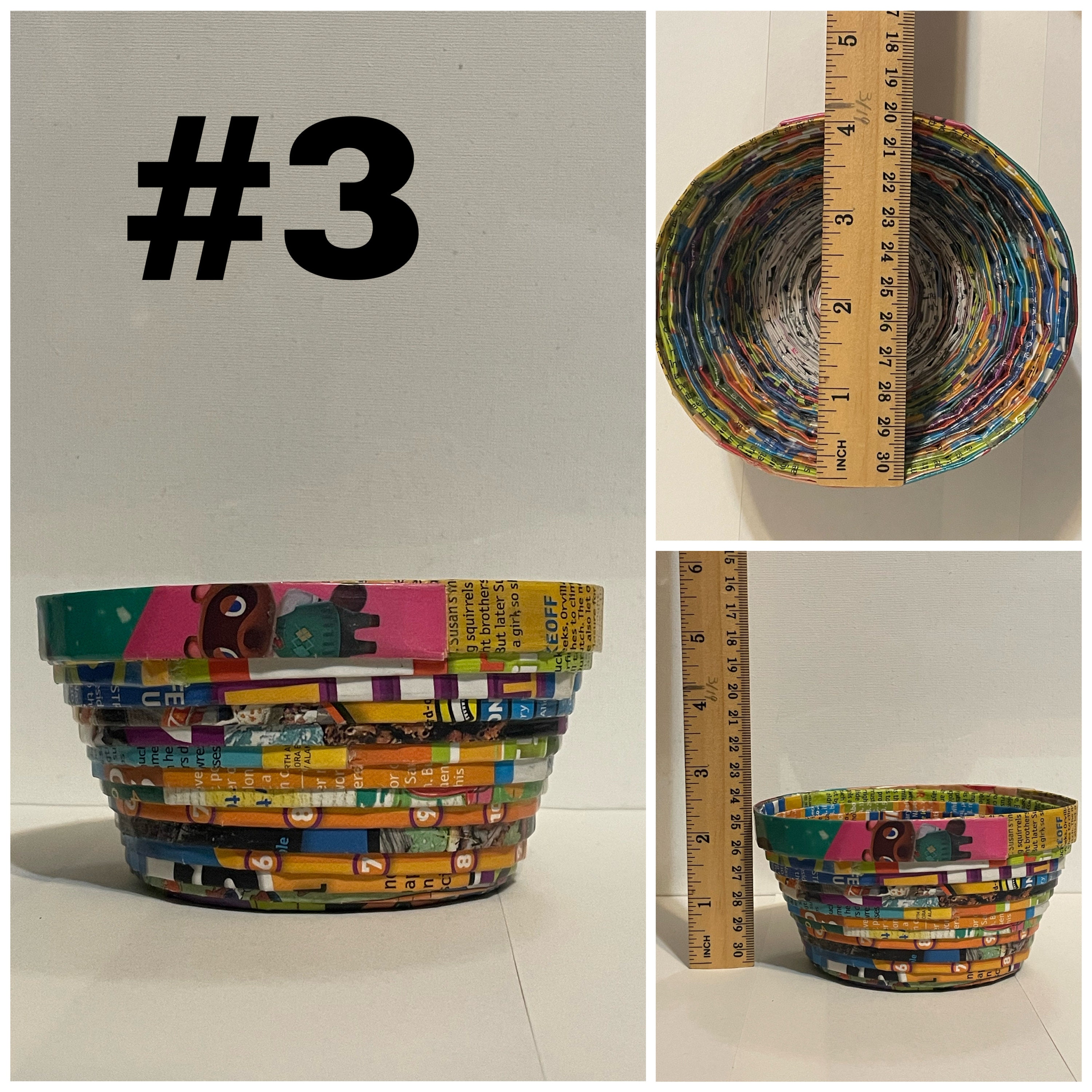 Recycled Paper Magazine Bowls Small - Etsy