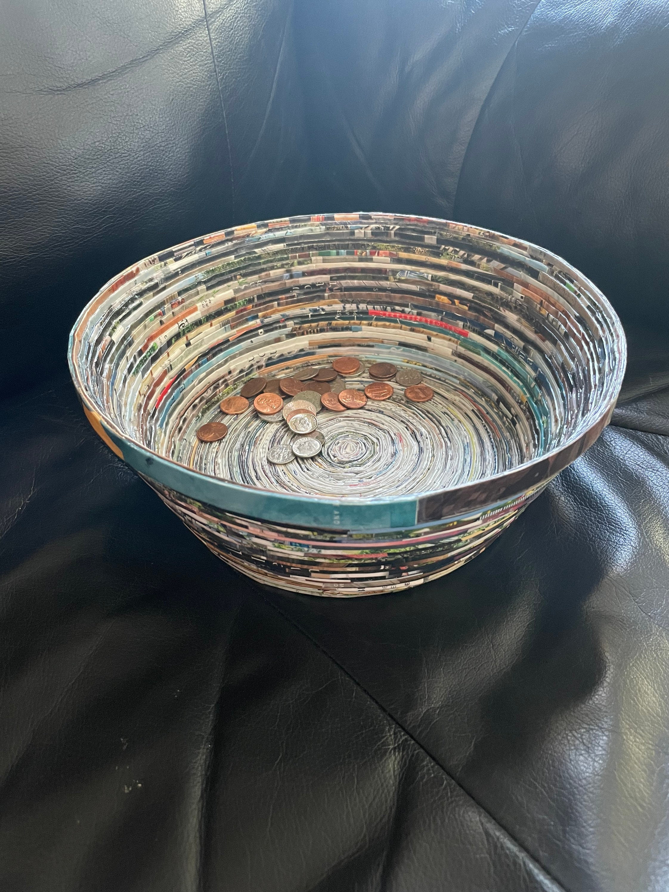 Recycled Paper Magazine Bowl Colossal - Etsy