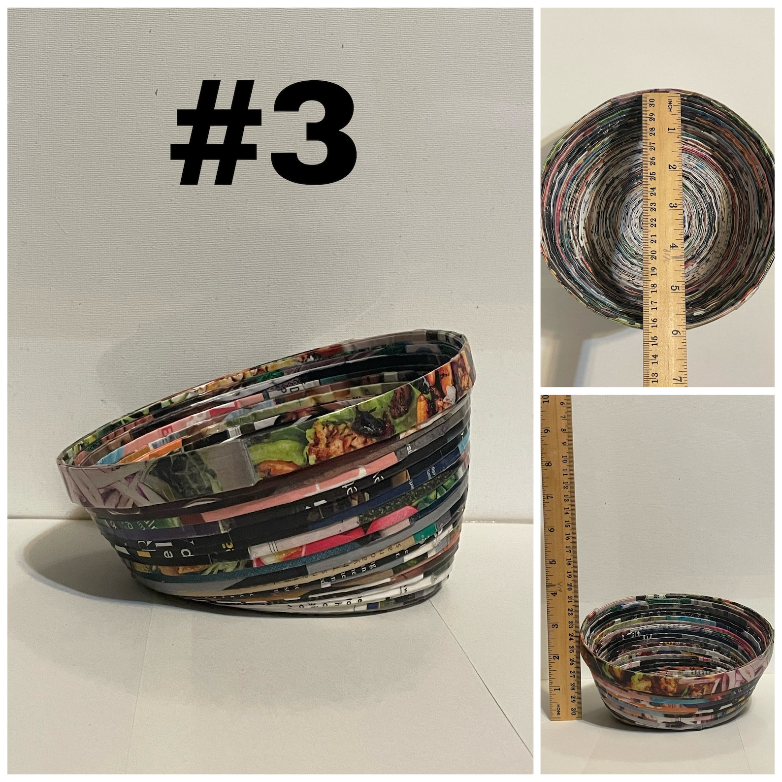 Recycled Paper Magazine Bowls Medium - Etsy