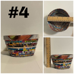 Recycled Paper Magazine Bowls Small - Etsy
