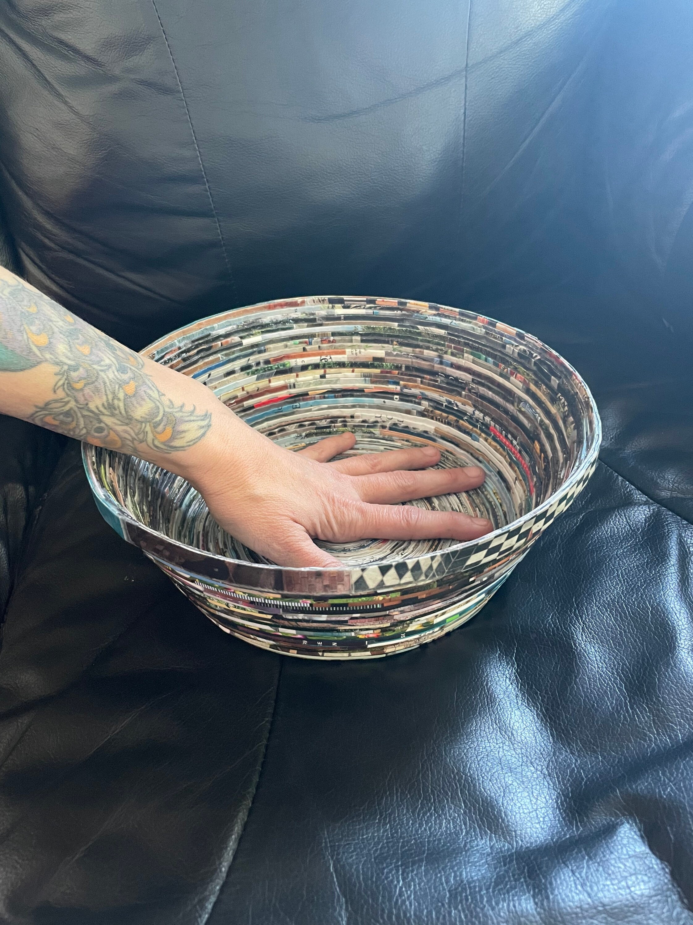 Recycled Paper Magazine Bowl Colossal - Etsy